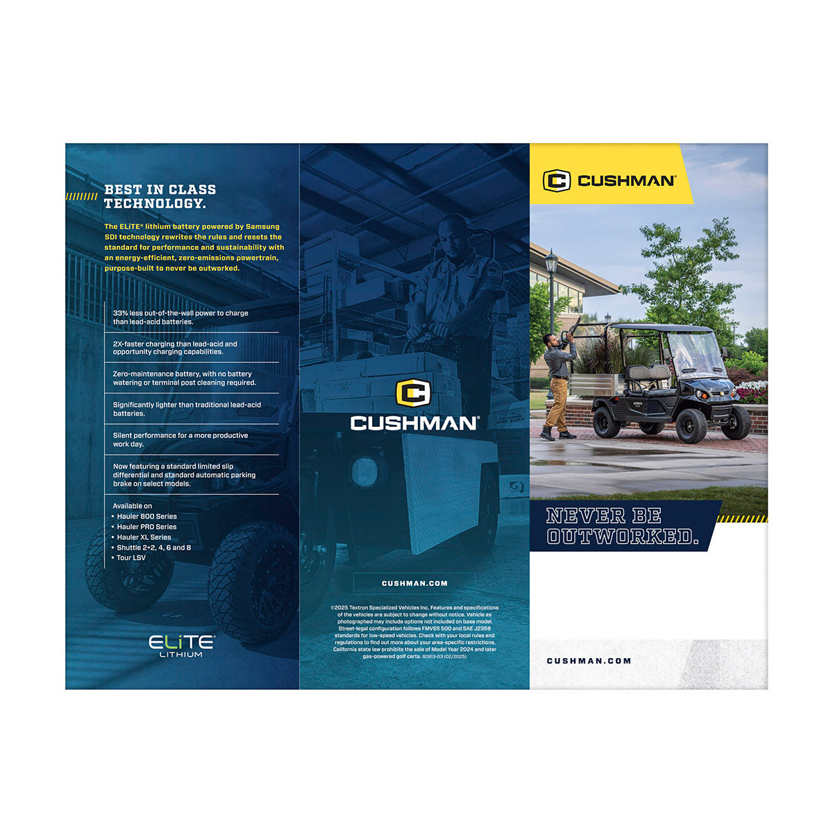 Never Be Outworked Trifold Brochure – TSV BrandStore