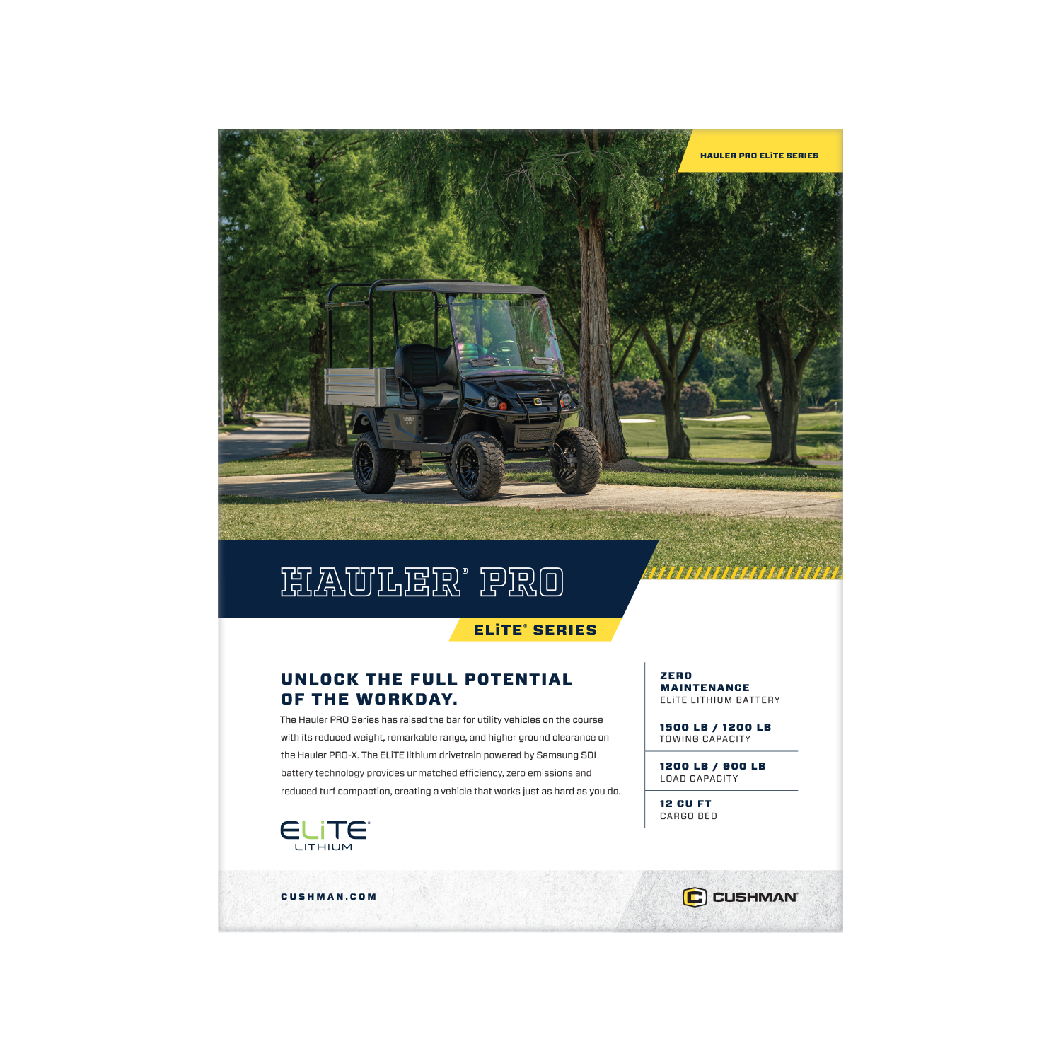 MY25 Golf Hauler PRO Series Sell Sheet – TSV BrandStore