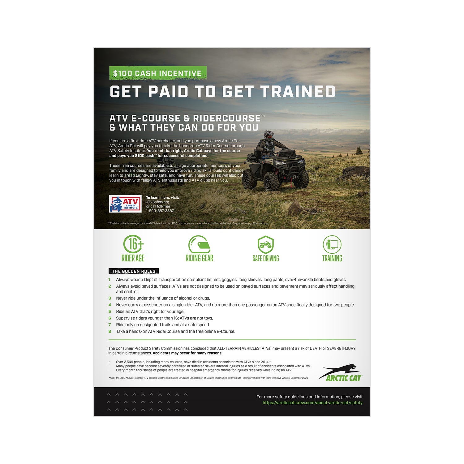 Arctic Cat CPSC Poster – TSV BrandStore