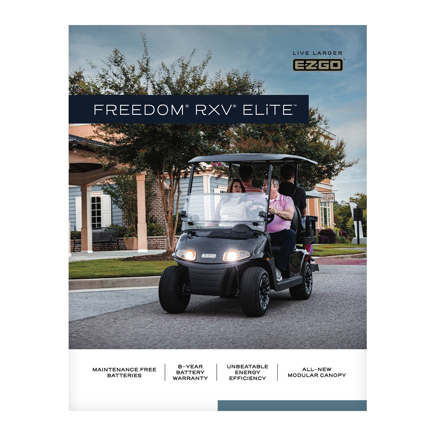 E-Z-GO MY22 Freedom RXV Elite Sell Sheet English – TSV BrandStore